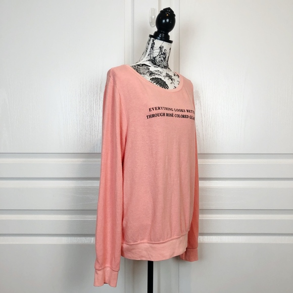 Wildfox | Tops | Wildfox Rose Glasses Baggy Beach Jumper | Poshmark